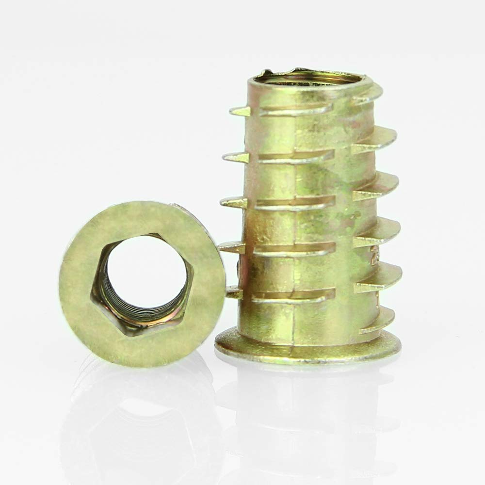 6 misure FAVENGO 100 pezzi inserti filettati M4/M5/M6/M8/M10 in lega di ...