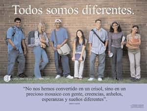 Amazon.com: We're All Different Poster, Spanish Language Version, 18" x ...