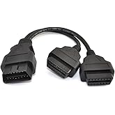 Amazon.com: ARTECKIN 24awg OBD2 OBD II Splitter Y Cable J1962 16 Pin Male to Dual Female Adapter ...