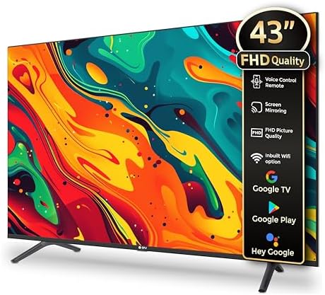 SPJ 43 Inches FHD Android TV, LED TV, Screen Mirroring, Bluetooth With ...