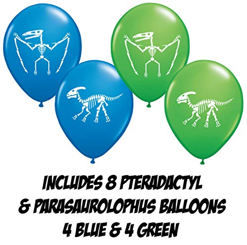 Gypsy Jade's Dinosaur World Jurassic Style Fossil Dinosaur Birthday Balloons - Party Pack - 32 ...