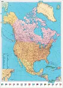 North America (Flat Map): 9783259942437: Amazon.com: Books