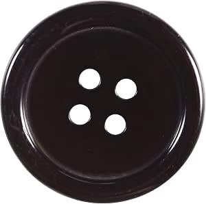 Amazon.com: 60pcs Black Buttons Sewing Plastic Resin 1inch Buttons for ...