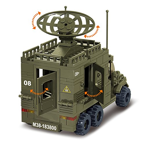 Sluban Military Blocks Army Bricks Toy - Radar Car Toys Games Toys Play ...
