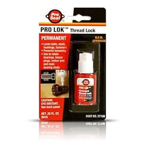 Amazon.com: Pro Seal 27106 Pro-Lok Permanent Thread Lock. 6 ml.: Automotive