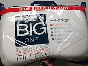 Amazon.com: The Big One - Gel Memory Foam Side Sleeper Pillow (Standard ...