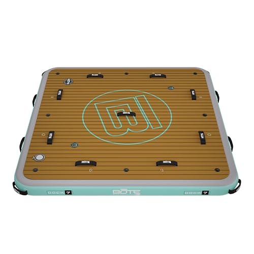 BOTE Dock 7 Foot Inflatable Lake Float for Adults Floating Island Raft ...