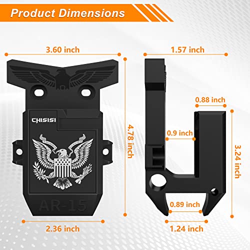 Chisisi AR Wall Mount with Mag Holder, 223/5.56 Rifle Wall Rack Mount ...