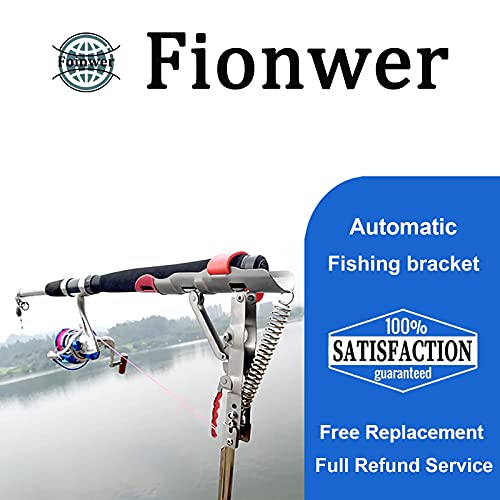 【4 Pack】 Automatic Spring Fishing Rod Holder, Stainless Steel Folding ...
