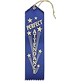 Amazon.com: RibbonsNow Perfect Attendance Ribbons - 25 Blue Ribbons ...