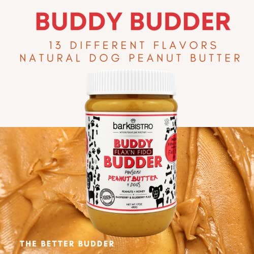 Bark Bistro Company, Flax'n Fido Buddy Budder, 100% Natural Dog Peanut ...