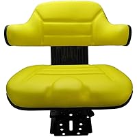 Amazon.com: Aftermarket John Deere Yellow Universal Tractor Suspension Seat Fits John Deere 2550 ...