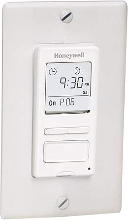 Honeywell RPLS540A1002/U ECONOSwitch Programmable Timer Switch (White ...