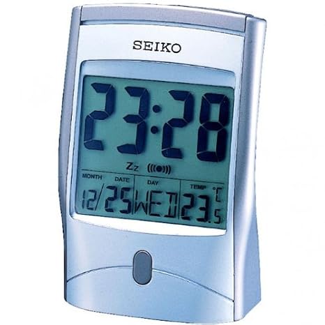 Seiko Digital LCD Desk Alarm Clock: Amazon.co.uk: Kitchen & Home