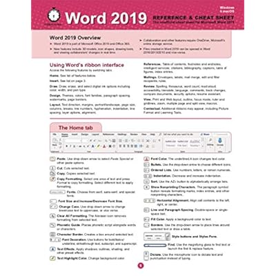 Microsoft Word 2019 Reference Guide: Unofficial Nepal | Ubuy