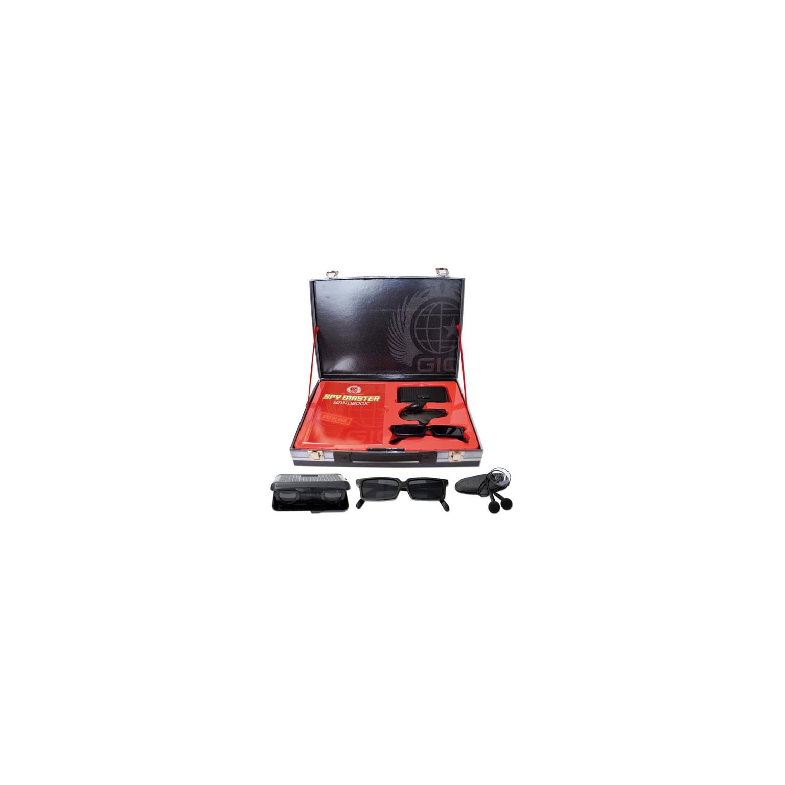 Spy Master Briefcase Black Spy kit - Secret agent mission handbook with ...