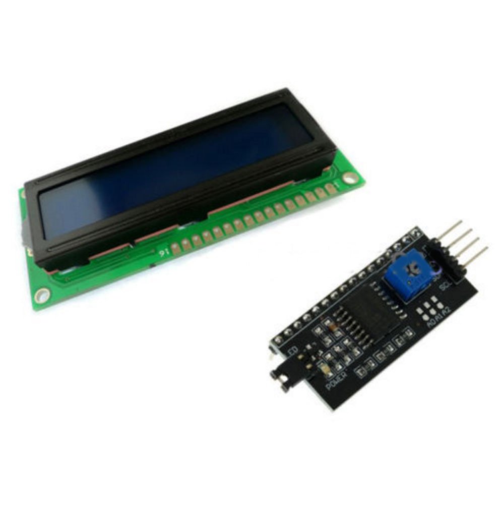 1602 16x2 LCD Character Display + IIC/I2C/TWI/SPI Serial interface ...