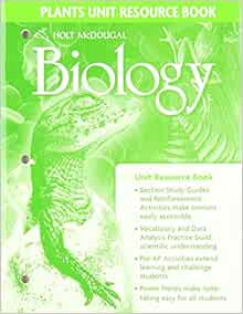 Amazon.com: Holt McDougal Biology: Unit Resource Book Plants ...