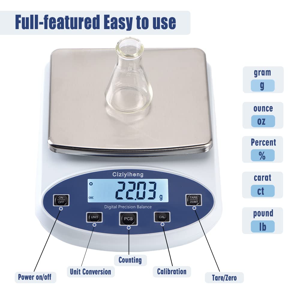 Mua Ciziyiheng Lab Scale Balance 2000g*0.01g High Precision Digital ...