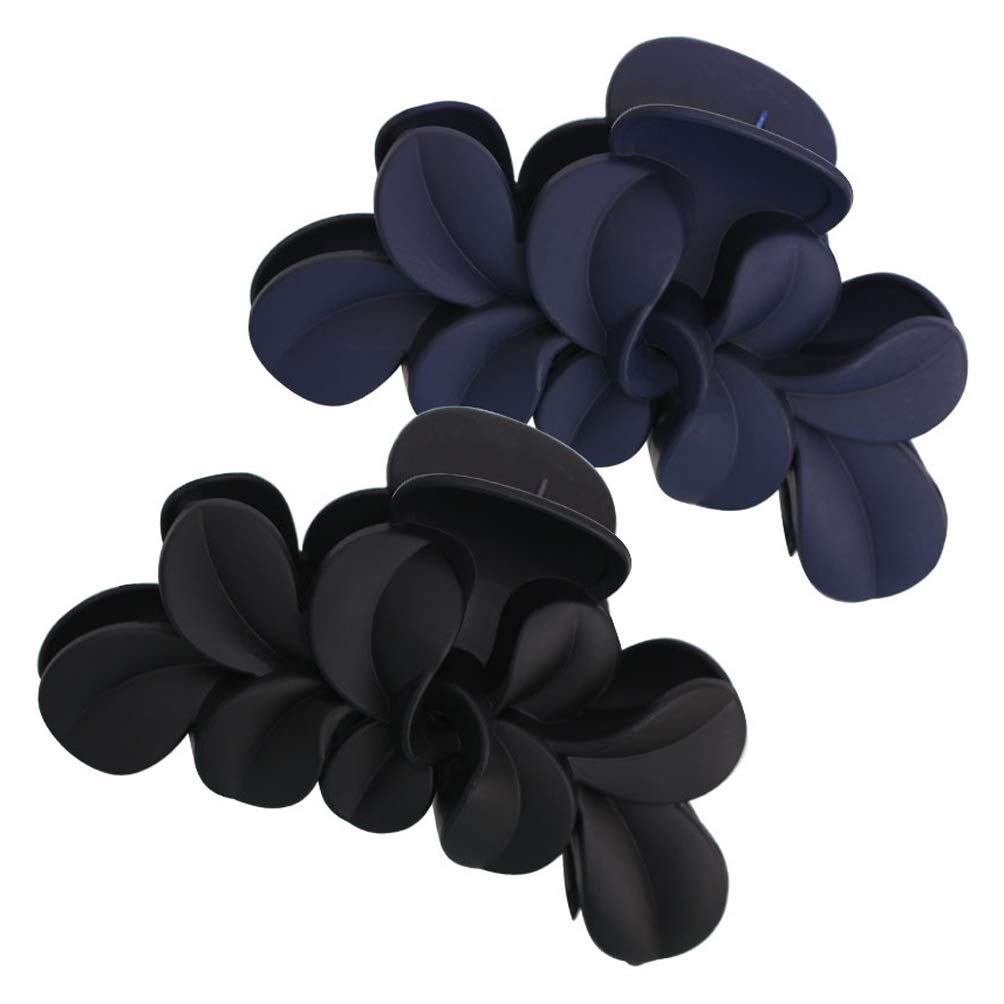 Amazon.com : 2 Pcs 5.1 inch Jumbo Plastic Hair Claw Clips Stylish ...