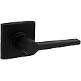Kwikset Safe Lock Daylon Lever Square Rose Privacy Lock Matte Black ...