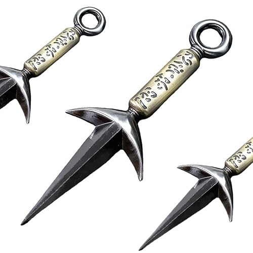 10in Anime Namikaze Minato Kunai Weapon Model Metal Ninja Toys Sword ...
