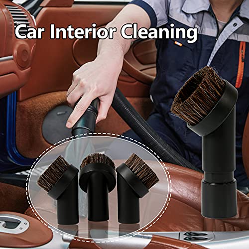 Bangogo Round Dust Brush Horse Hair Vacuum Attachment,25MM Soft Bristle ...