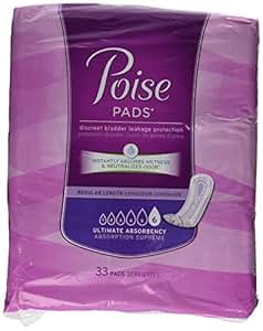 Amazon.com: Poise Pads, Regular Length, Ultimate Absorbency 33 pads ...