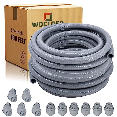 3/4 inch 100Ft Liquid-Tight Conduit Flexible PVC Non Metallic ...