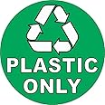 Amazon.com: StickerTalk Glass Only Recycling Vinyl Sticker, 5 inches by ...