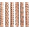 Amazon.com: 6Pcs Clay Modeling Pattern Rollers, Large Texture Rollers ...