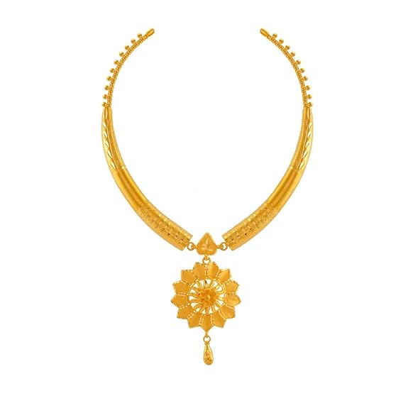 Buy P.C. Chandra Jewellers 22k (916) Yellow Gold Necklace for Women at ...