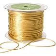 Amazon.com: May Arts Ribbon, Gold Satin String 1/8-inch by 100-yard
