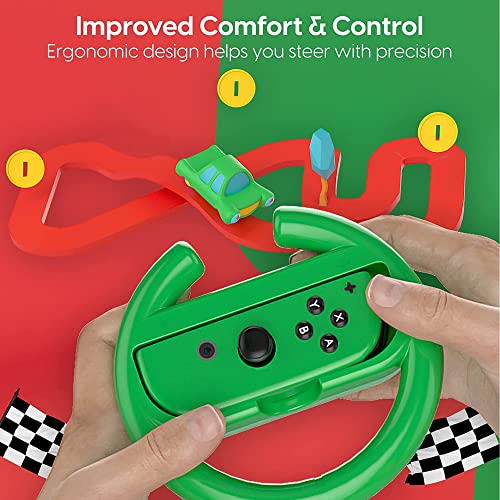 TALK WORKS Steering Wheel Controller for Nintendo Switch 2 Pack ...