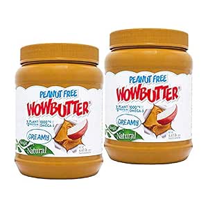 Amazon.com : Wowbutter Natural Peanut Free Creamy 4.4lb Jars, 2 Pack ...