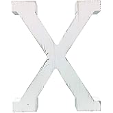 Amazon.com: Extra Large Wood Decor Letters Wood Distressed White ...
