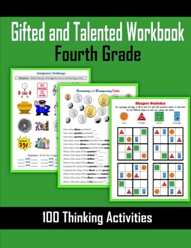 Amazon.com: Gifted and Talented Workbook - Fourth Grade (Thinking ...