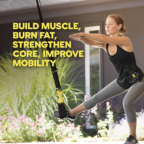 TRX Training All-in-One Suspension Trainer Exercise Equipment Bundle ...