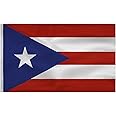 Amazon.com : Puerto Rico flag 3x5 FT-Puerto Rican Flags Indoor/Outdoor ...