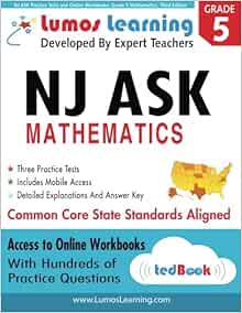 NJ ASK Practice Tests and Online Workbooks: Grade 5 Mathematics, Third ...