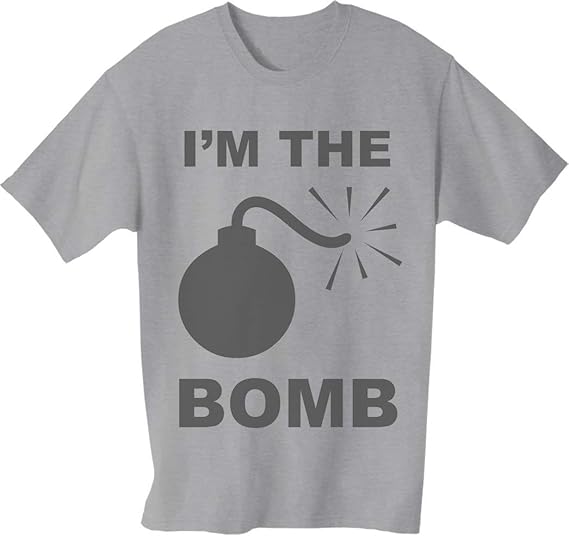 Im The Bomb Men's T-Shirt!: Amazon.co.uk: Clothing