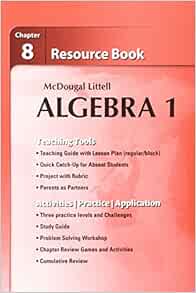 Amazon.com: Holt McDougal Larson Algebra 1: Resource Book: Chapter 8 ...