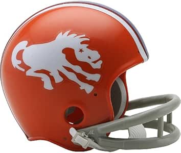 Amazon.com : Riddell Denver Broncos Mini Replica Throwback Helmet ...
