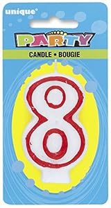 Amazon.com: Number 8 Birthday Candle: Birthday Candles: Kitchen & Dining