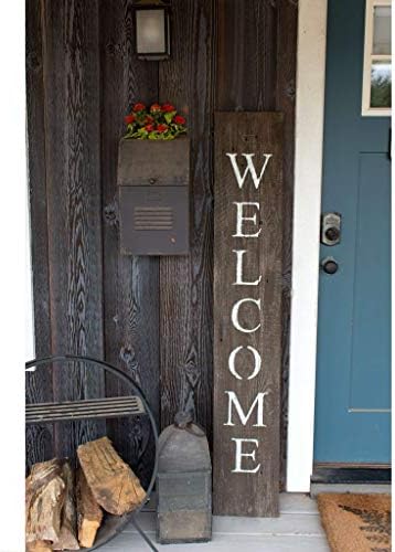 BarnwoodUSA | Farmhouse Rustic Welcome Sign for Front Porch | 5ft Front ...