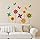 Amazon Brand - Solimo Wall Sticker for Bedroom (Pinwheel, Ideal Size on ...