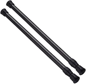 Amazon.com: AIZESI 2PCS Tension Rod Tier Window Short Curtain Rod,16 to ...