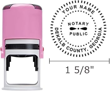 Amazon.com : Round Notary Stamp for State of Georgia | Self Inking Unit - Shiny Printer R-542 ...