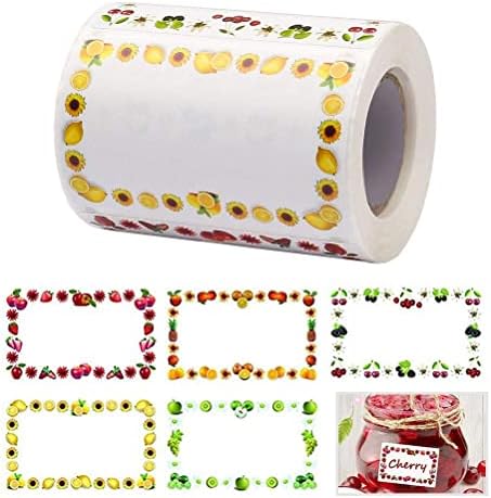 MAKINGTEC 1 Roll/500 pcs Labels for Jars, Food Freezer Labels Self ...