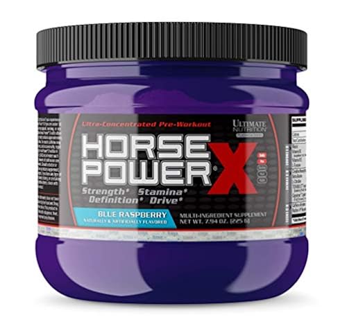 Ultimate Nutrition Horsepower X Advanced Preworkout Supplement with Creatine and Vitamin B12, 45 ...